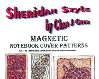 Sheridan Style Notebook Cover Patterns by Chan Geer leather | Etsy