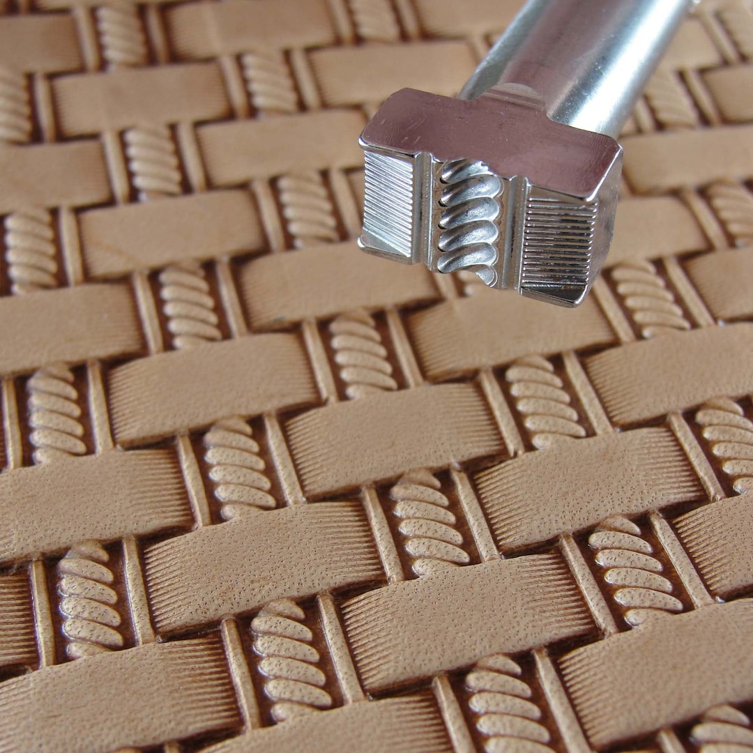 Rope Basket Weave Leather Stamp, Stainless Steel Leather Stamping Tool ...