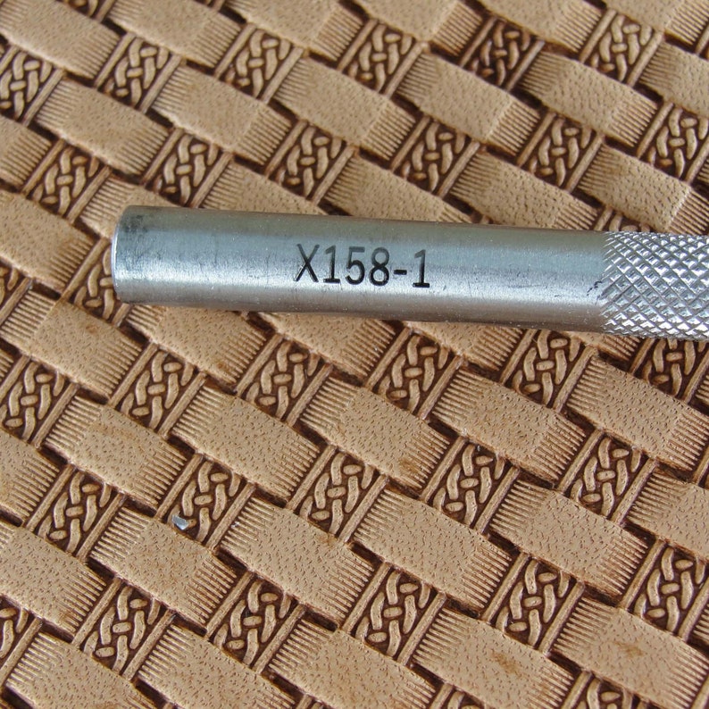 Small Celtic Basket Weave Leather Stamp, Stainless Steel Leather ...