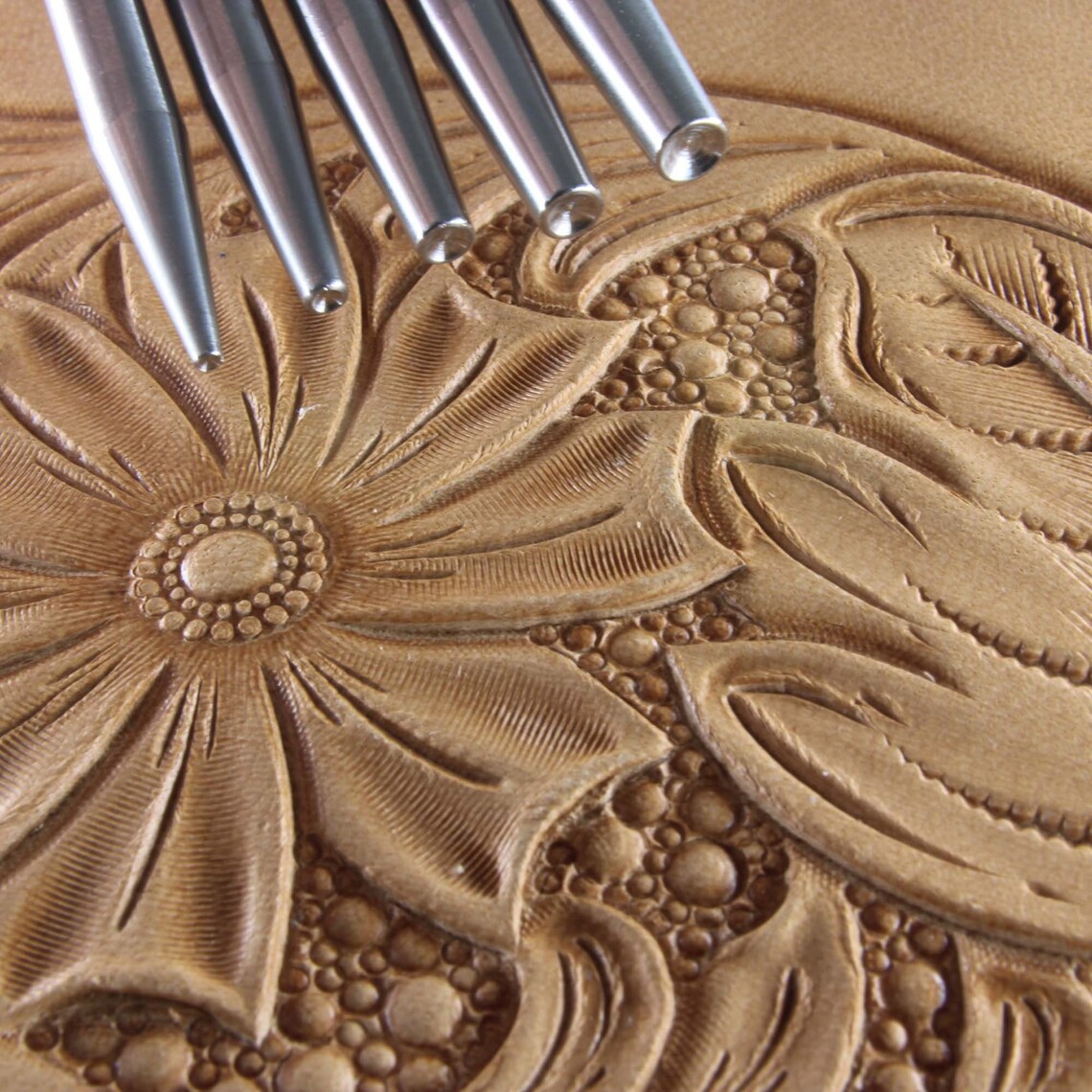 5-piece Seeder Leather Stamp Set, Stainless Steel Leather Stamping ...