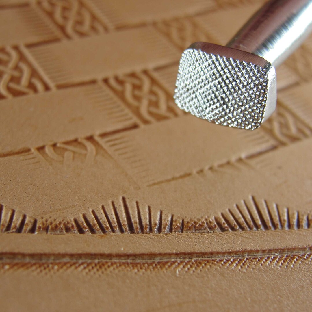 Leather Stamping Tool - Checkered Border Beveler Leather Stamp, B971 - Etsy