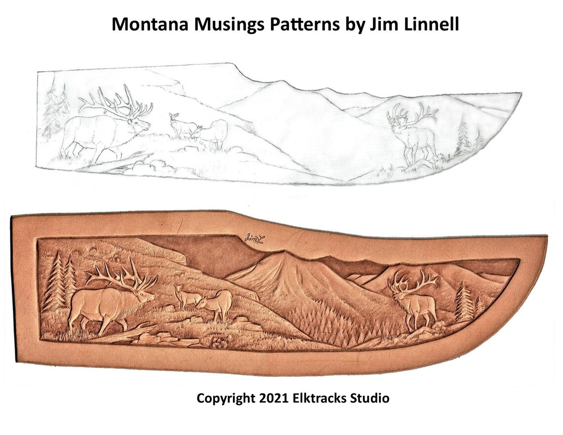 Montana Influenced Patterns for Leather Carving by Jim Linnell ...