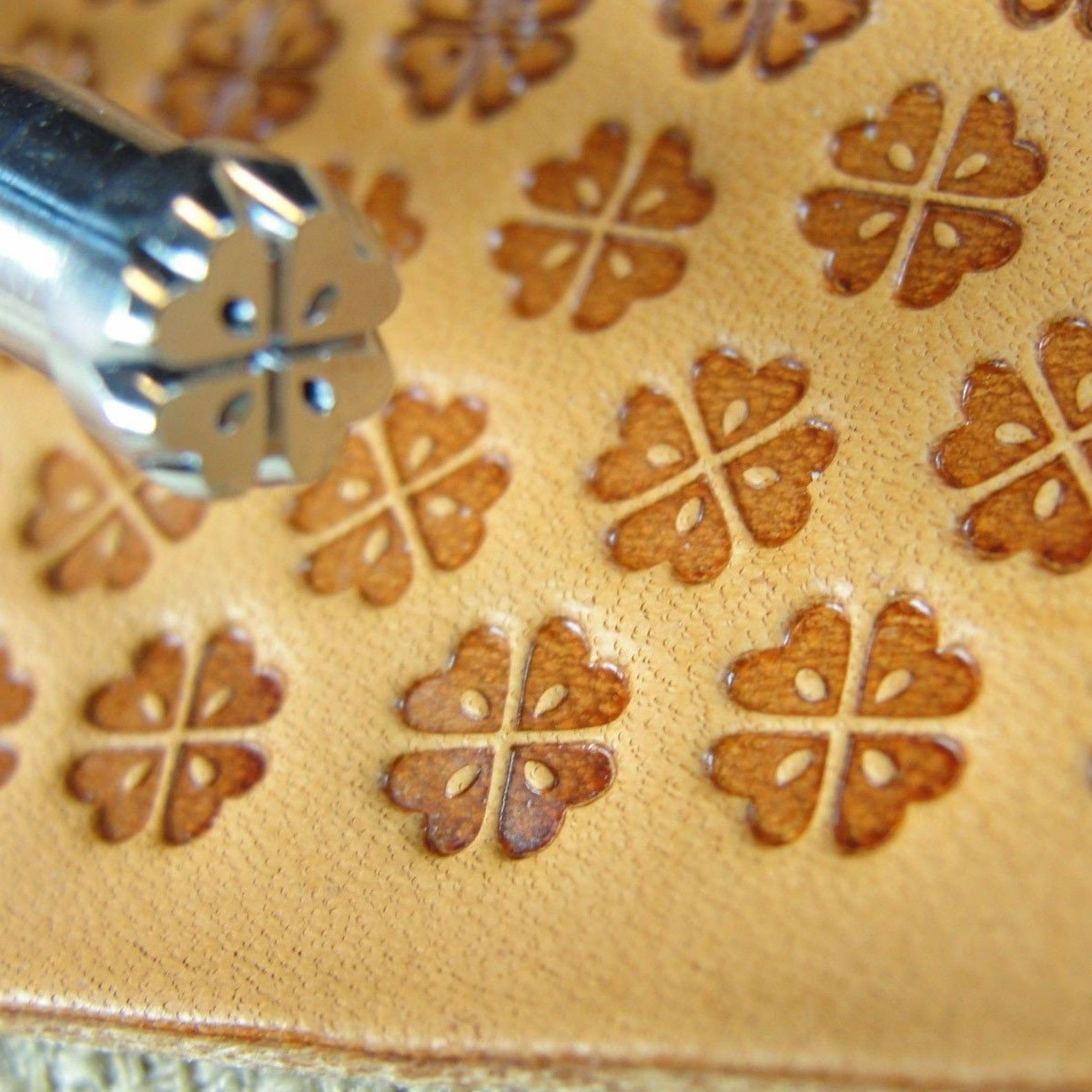 Craft Japan O8 Four Leaf Clover Stamp leather Stamping - Etsy
