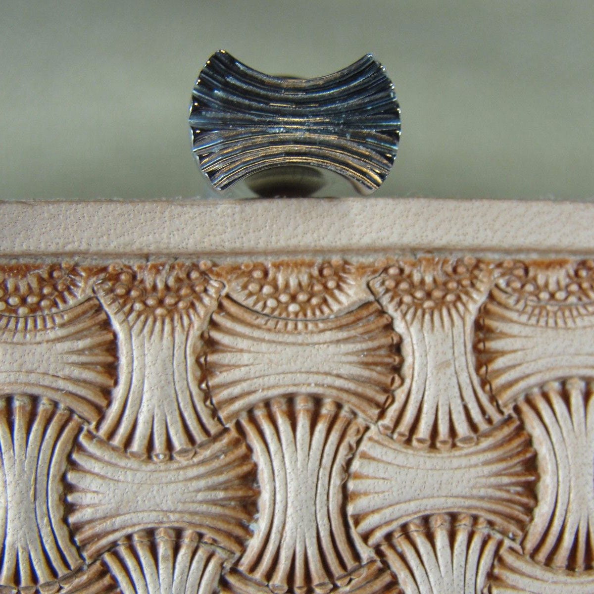 Stainless Steel Barry King - #2 Axe Head Basket Weave Stamp (leather ...