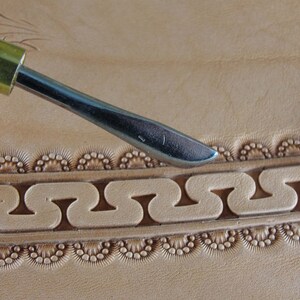 Modeling Spoon & Wedge Tool for Leathercraft, Wooden Handle - Leather ...