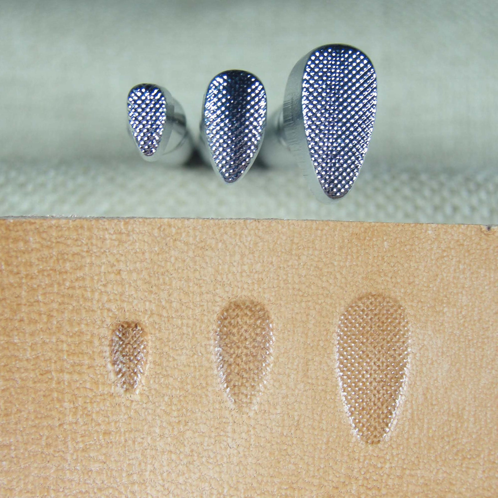 Japan Select Checkered Pear Shader Stamp Set 3-piece Set - Etsy