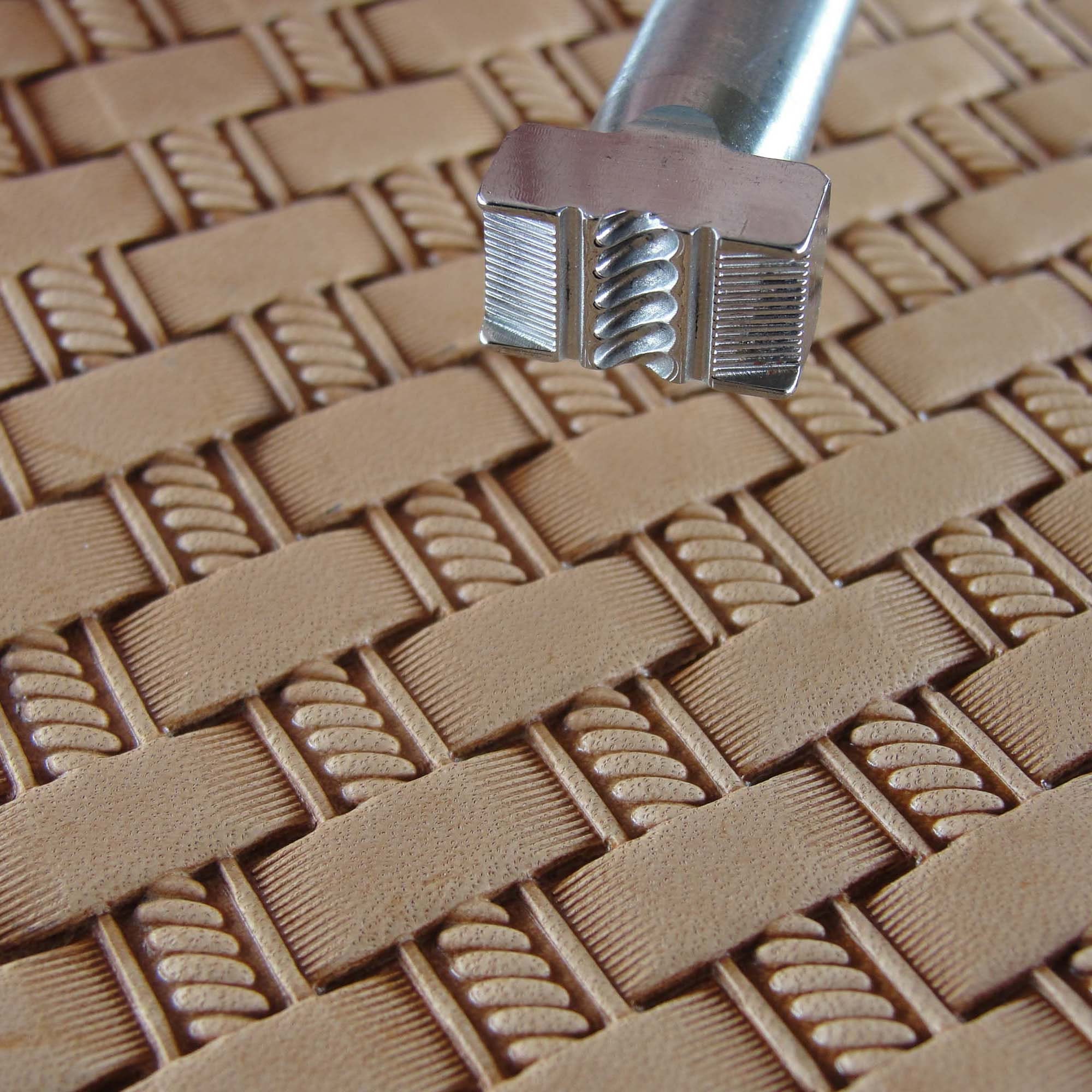 Rope Basket Weave Leather Stamp Stainless Steel Leather - Etsy