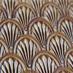 Crescent Shell Filler Leather Stamp, Stainless Steel Leather Stamping ...