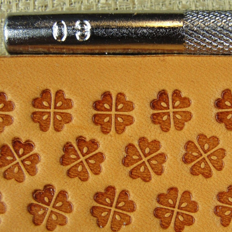 Craft Japan O8 Four Leaf Clover Stamp leather Stamping - Etsy