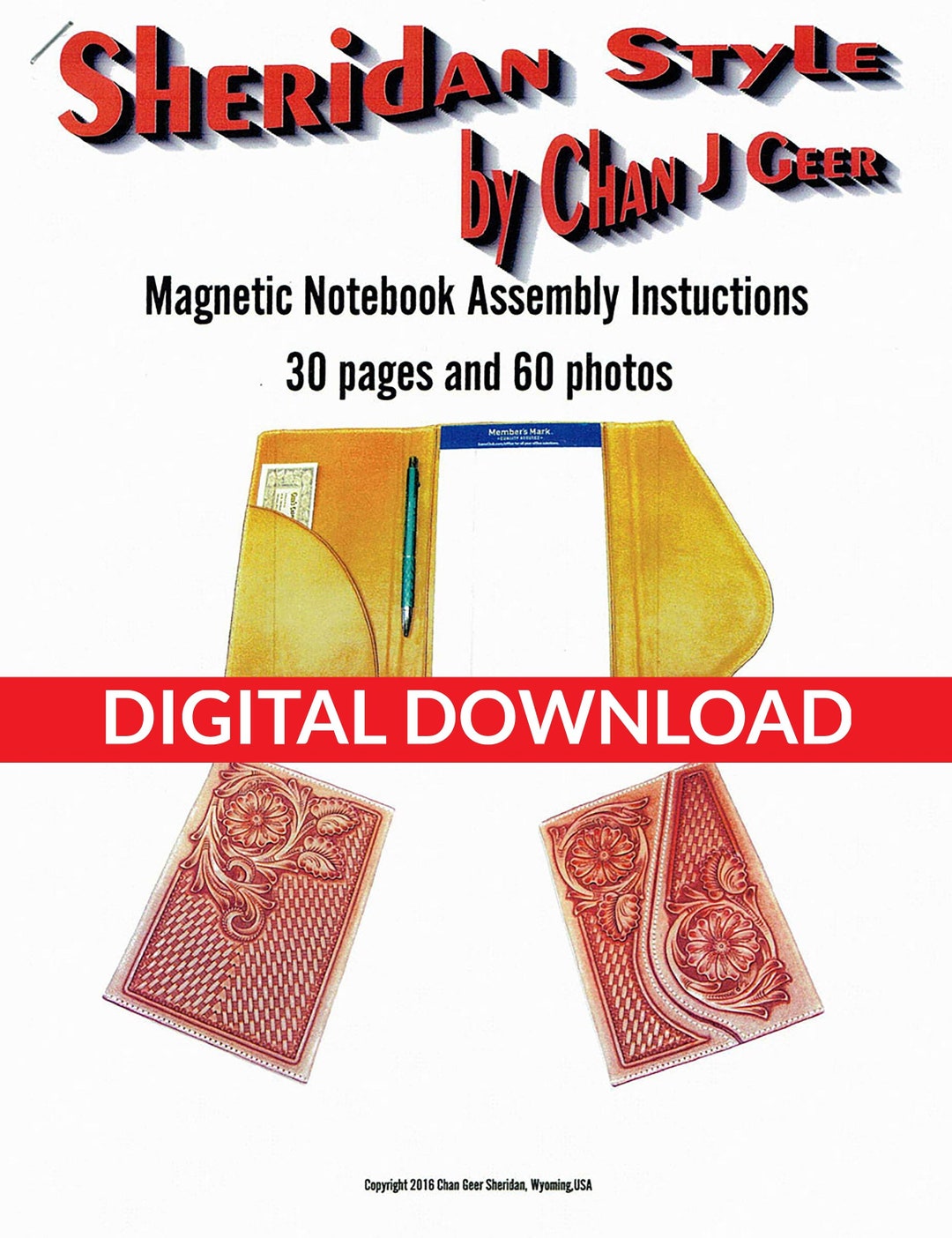 Sheridan Style Magnetic Notebook Assembly Instructions by Chan Geer ...