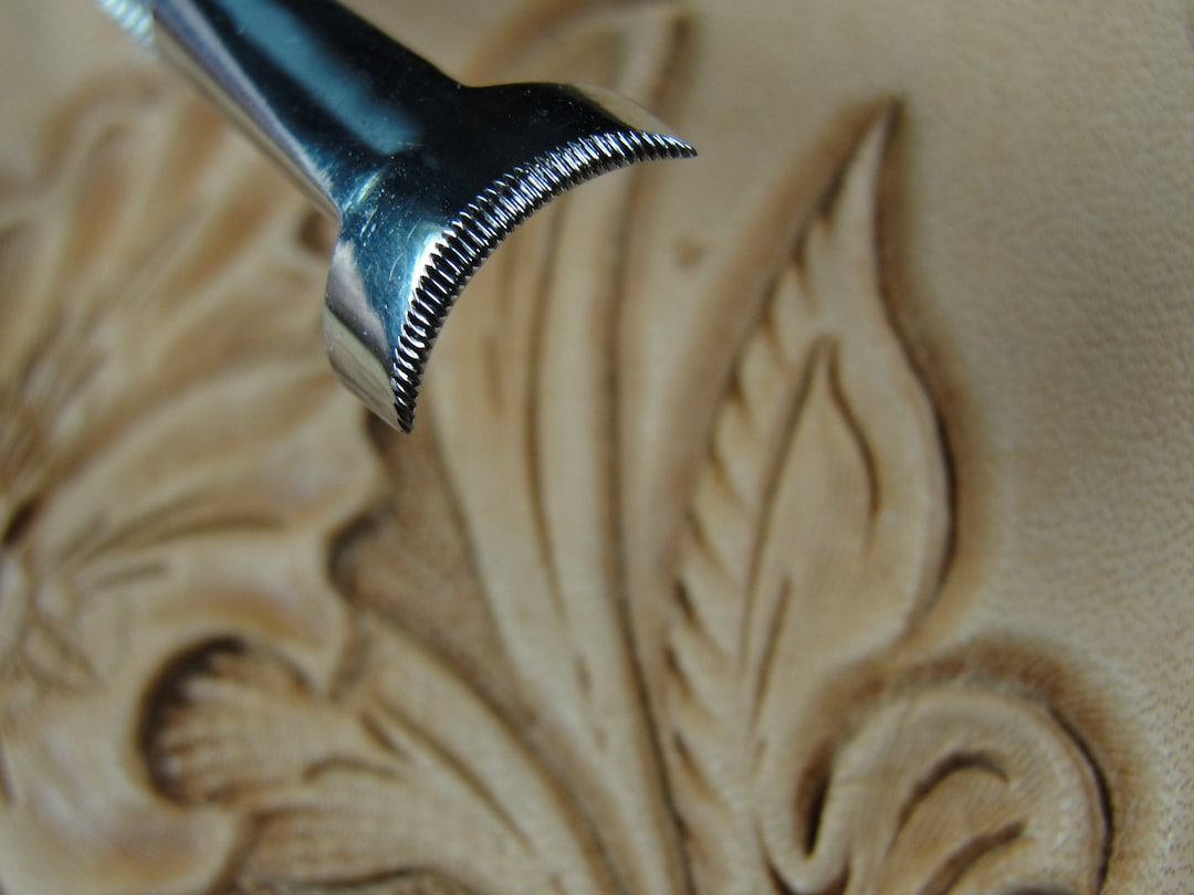 Stainless Steel Barry King - #1 Arched Lined Veiner Stamp (leather ...