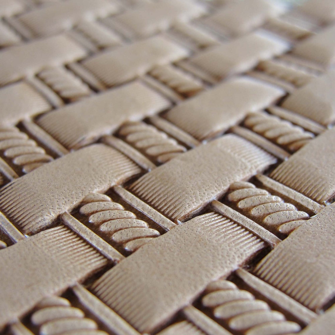 Rope Basket Weave Leather Stamp Stainless Steel Leather - Etsy