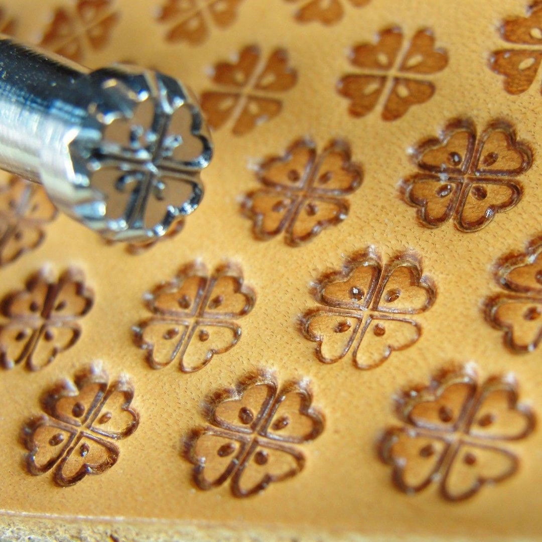 Craft Japan - #O8-2 Four Leaf Clover Stamp (leather Stamping Tool) - Etsy