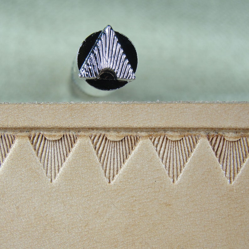 Leather Stamping Tool - #G614 Triangle Border Stamp - Etsy