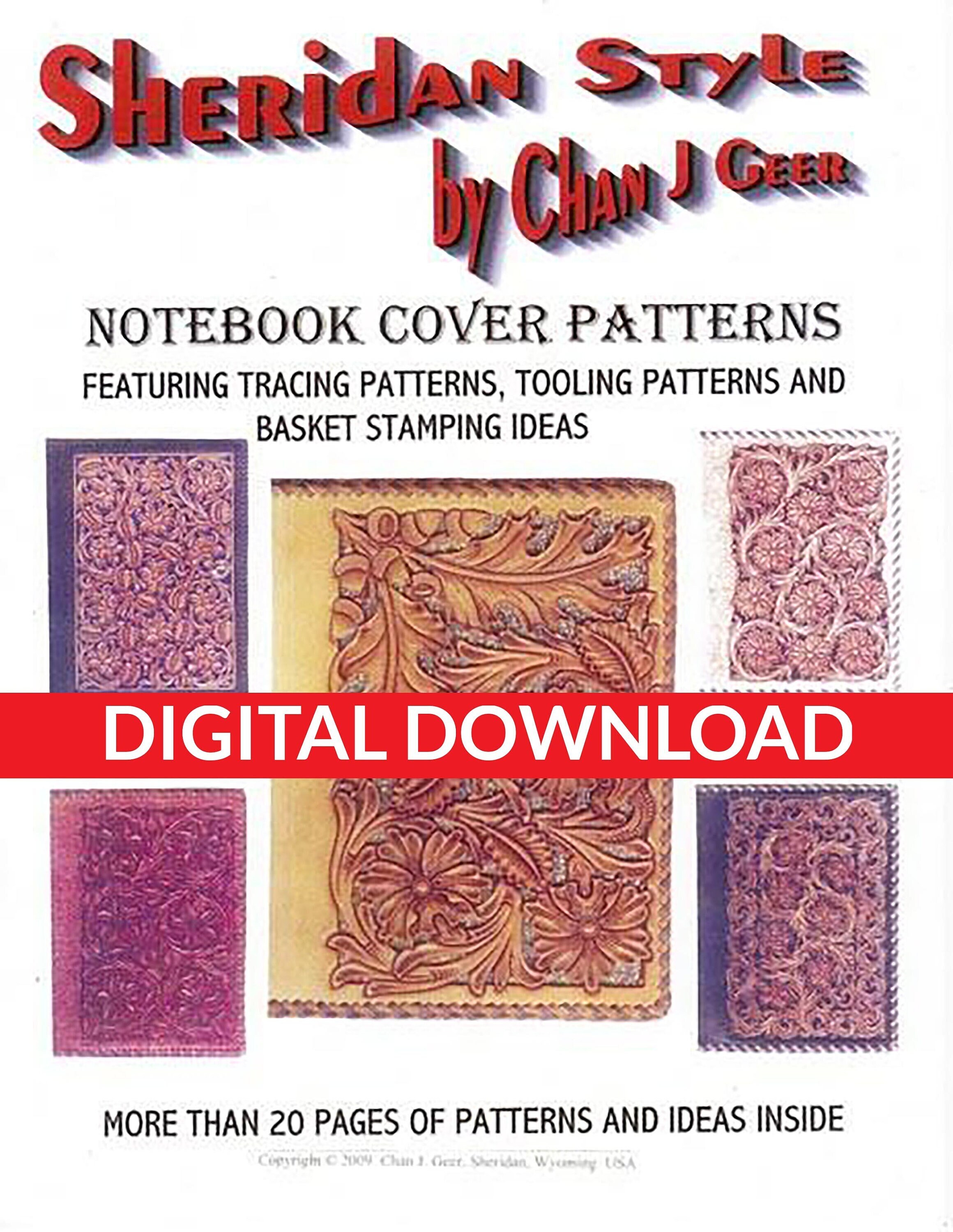 Sheridan Style Notebook Cover Patterns by Chan Geer leather - Etsy