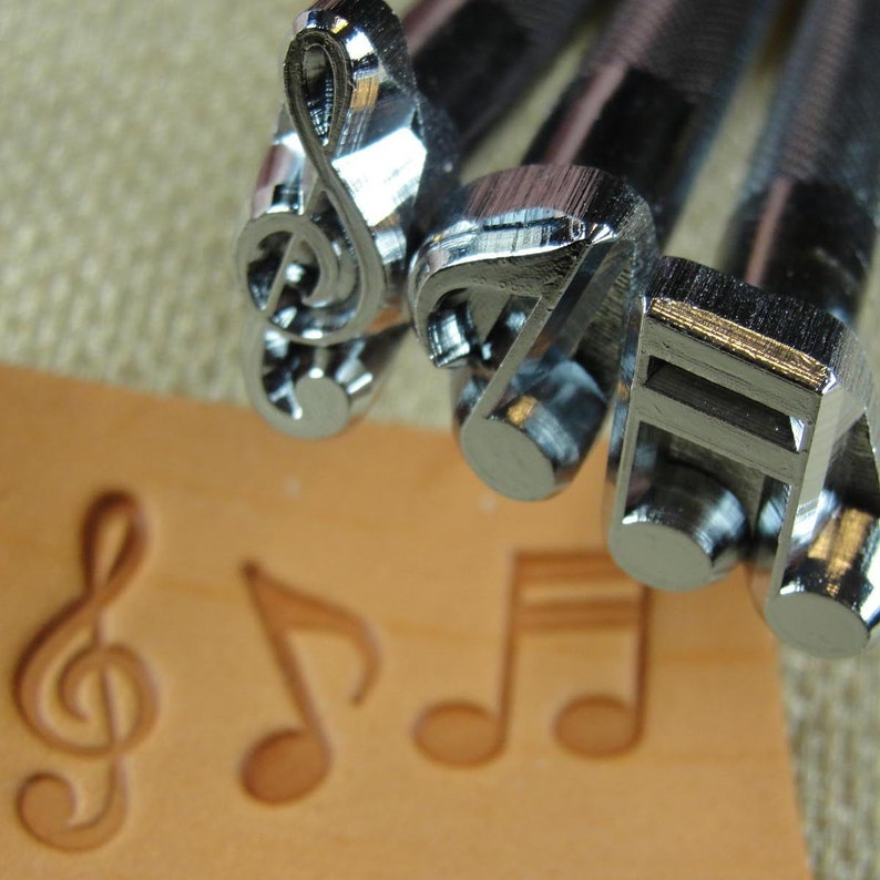 Craft Japan Music Note Stamp Set 3 Leather Stamping Tools - Etsy