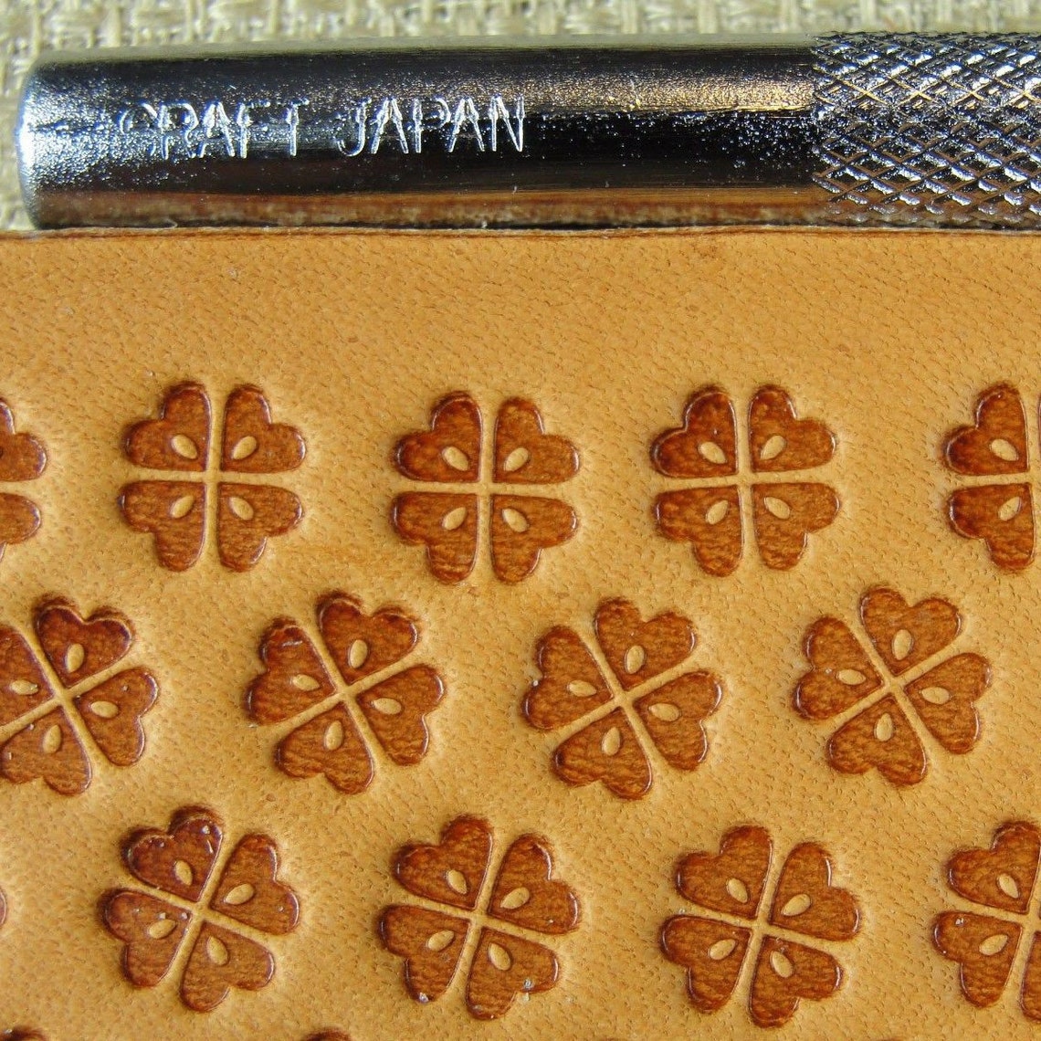 Craft Japan O8 Four Leaf Clover Stamp leather Stamping - Etsy