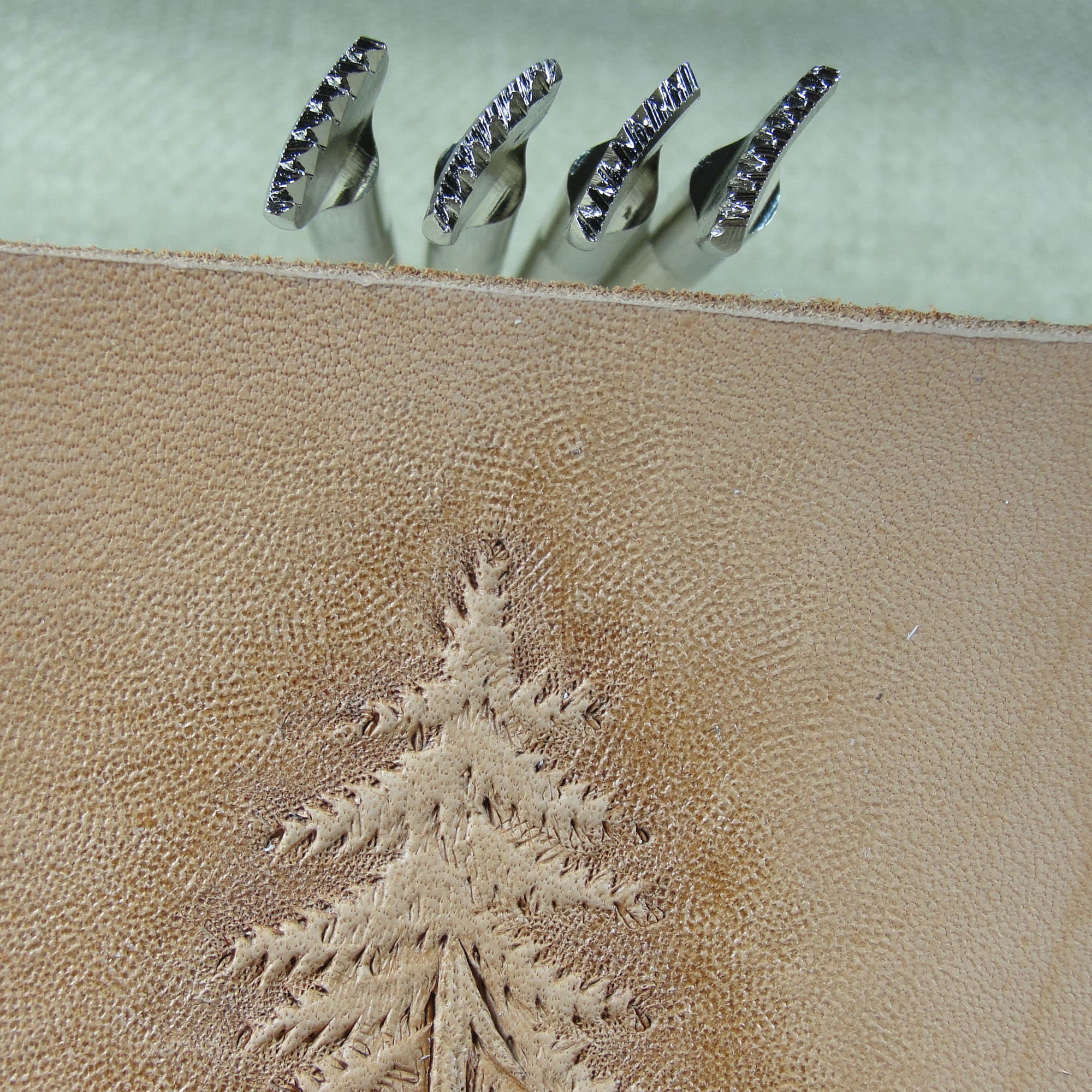 Leather Stamping Tools 4-piece Pine Tree Figure Carving - Etsy