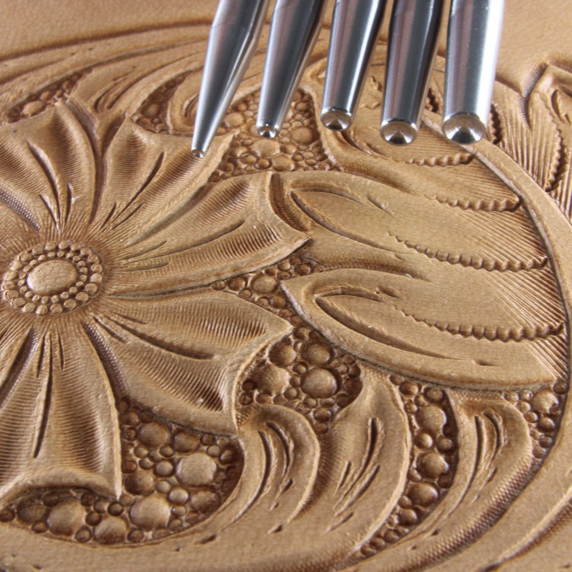 5-piece Seeder Leather Stamp Set, Stainless Steel Leather Stamping ...