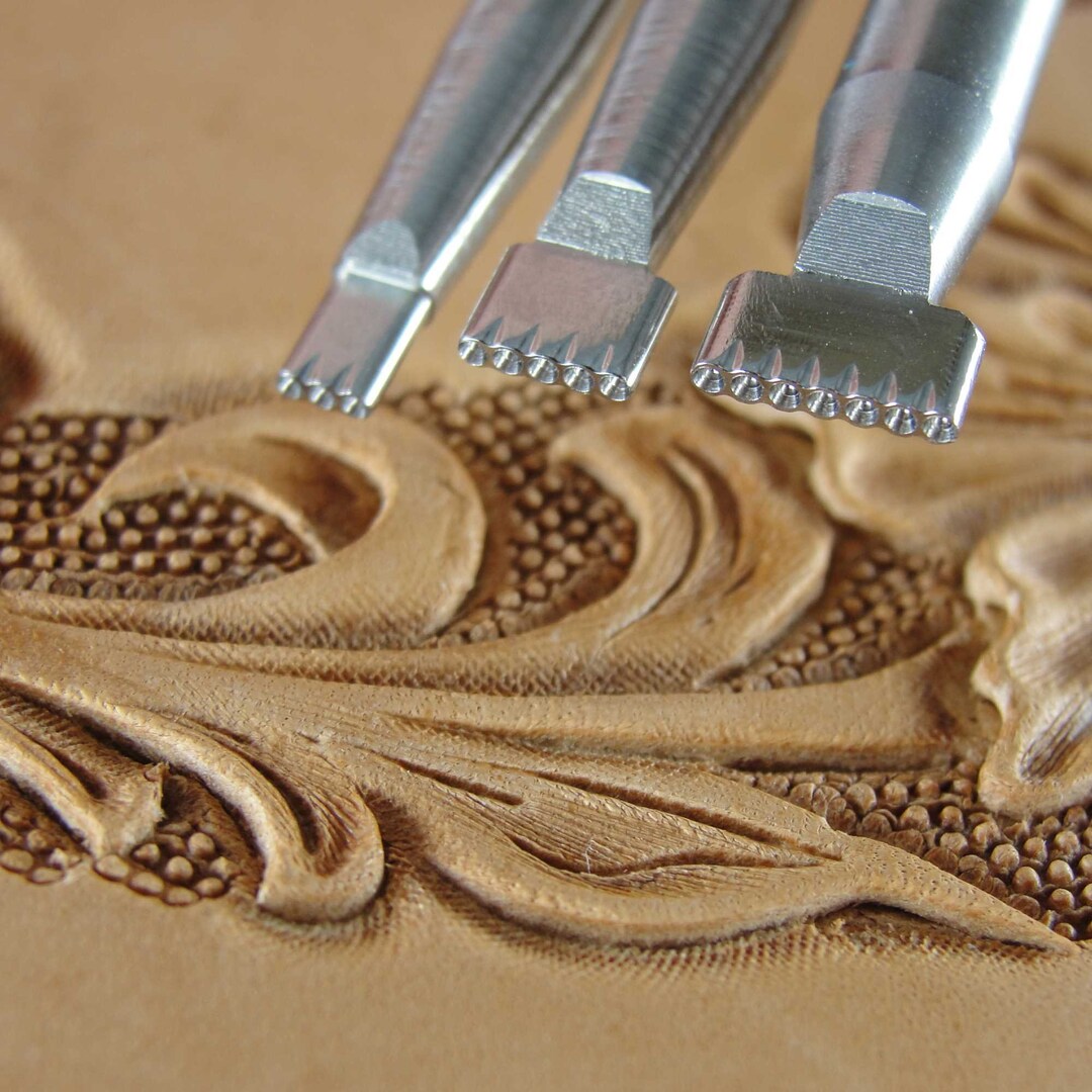 3-piece Bar Grounder Background Leather Stamp Set, Stainless Steel ...