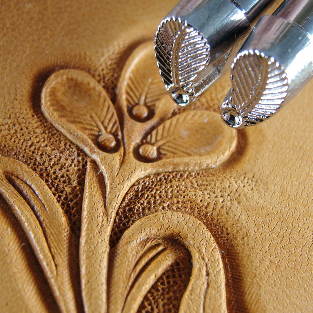 Japan Select - #O75/O76 Curved Sunburst Stamp Set (2 Leather Stamping ...