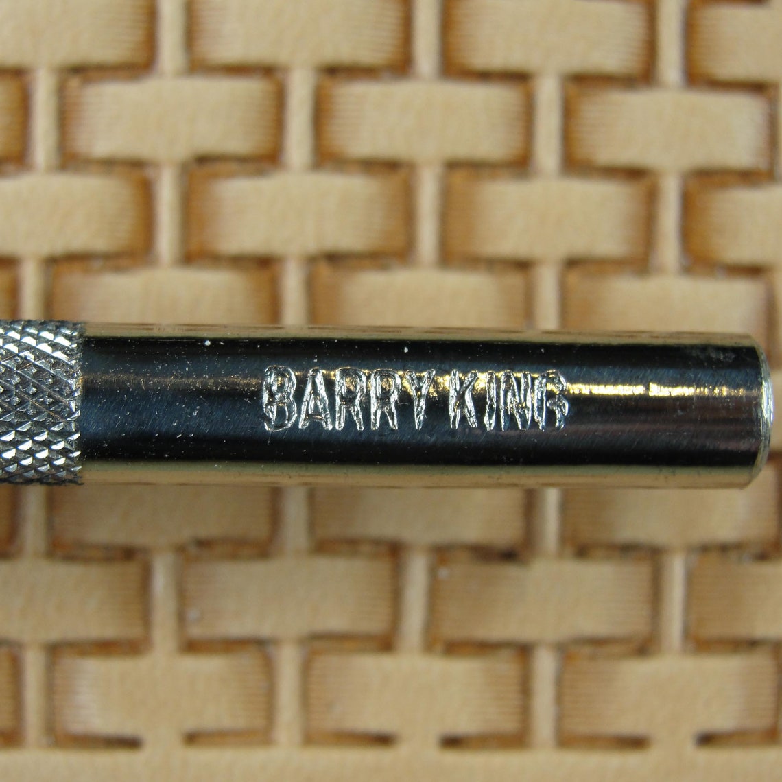 Stainless Steel Barry King - #3 Single Bar Basket Weave Stamp (leather ...