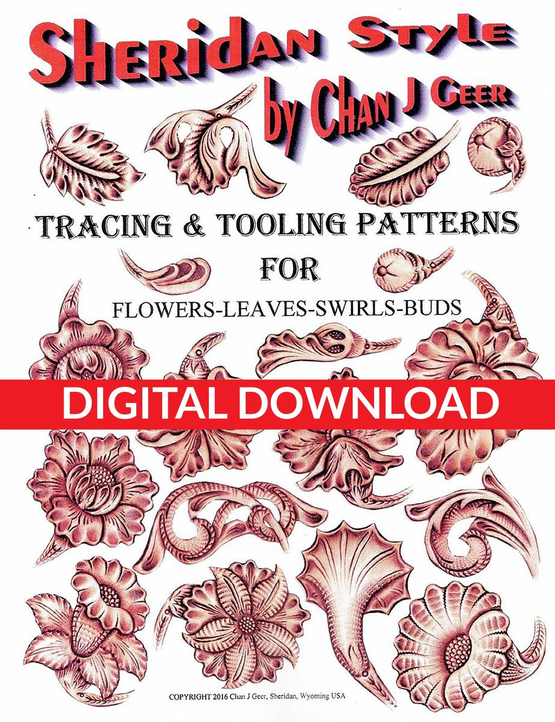 Sheridan Style - Patterns for Flowers & Leaves by Chan Geer (leather ...