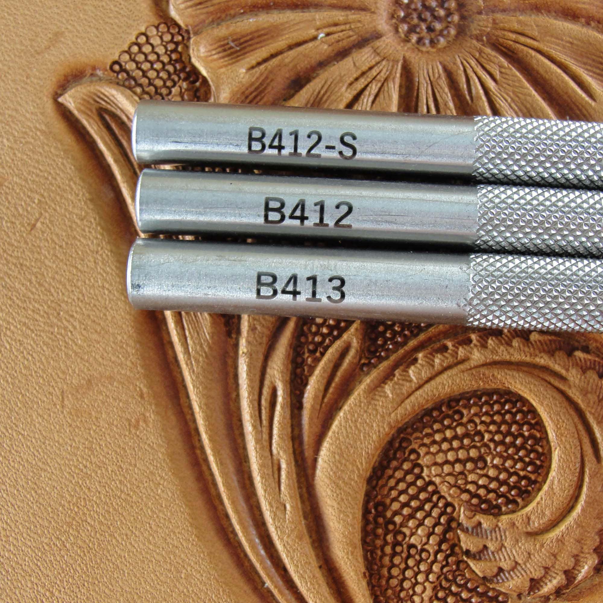 3-piece Smooth Steep Angle Beveler Leather Stamp Set, Stainless Steel ...