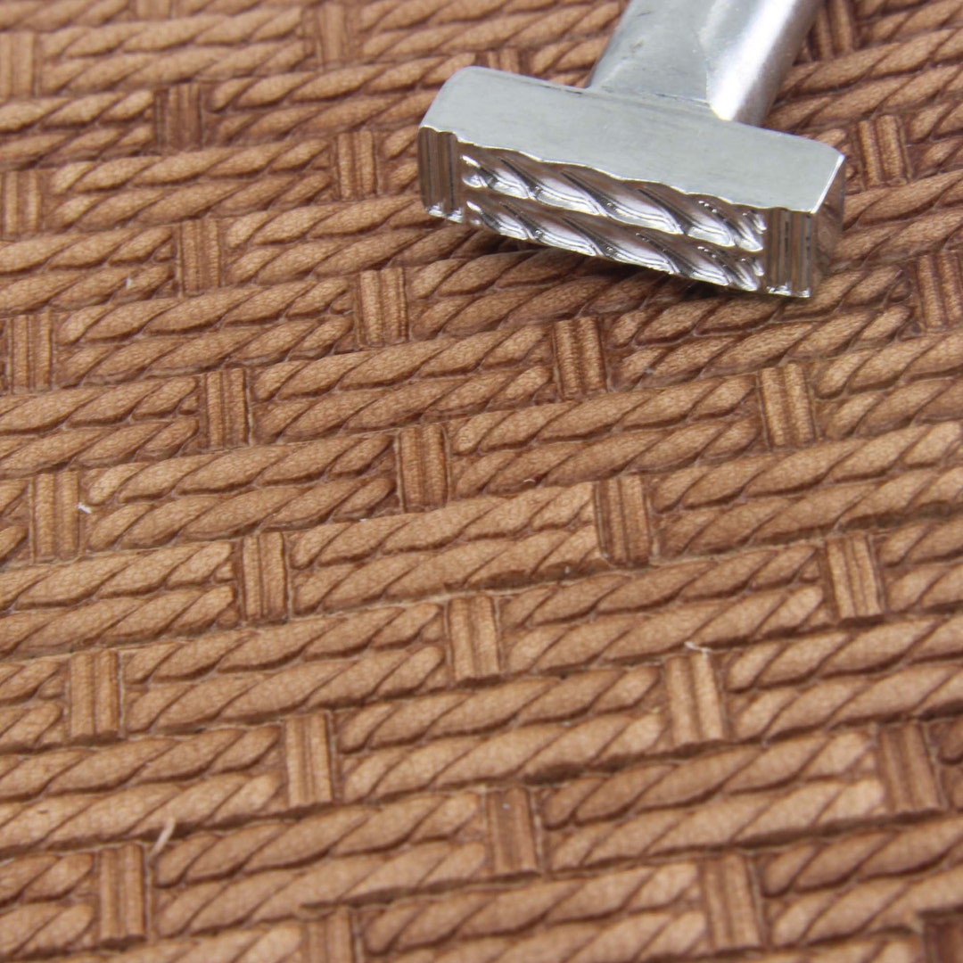Rope Weave Geometric / Border Leather Stamp, Stainless Steel Leather ...