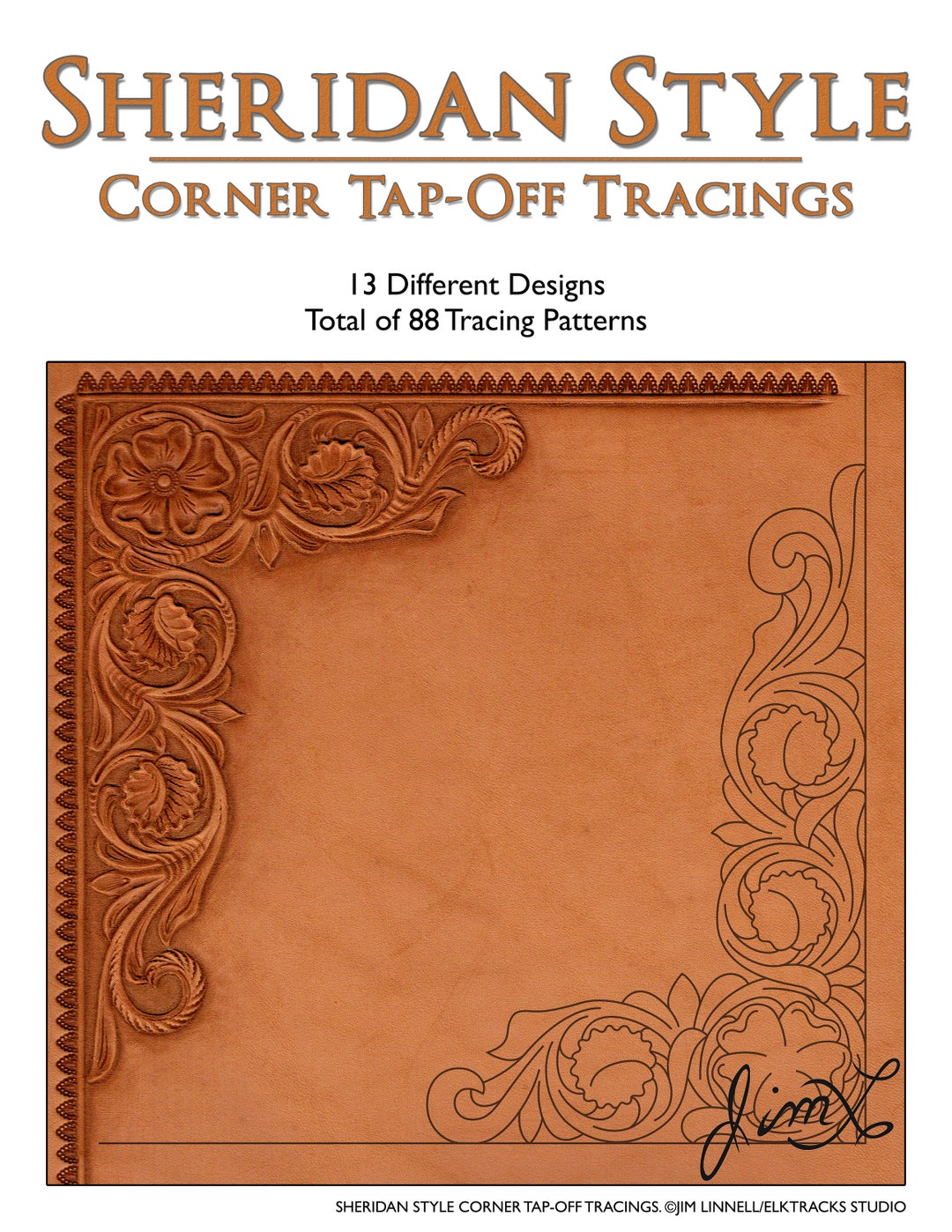Sheridan Style Corner Tap-off Tracings - 88 Tracing Patterns by Jim ...