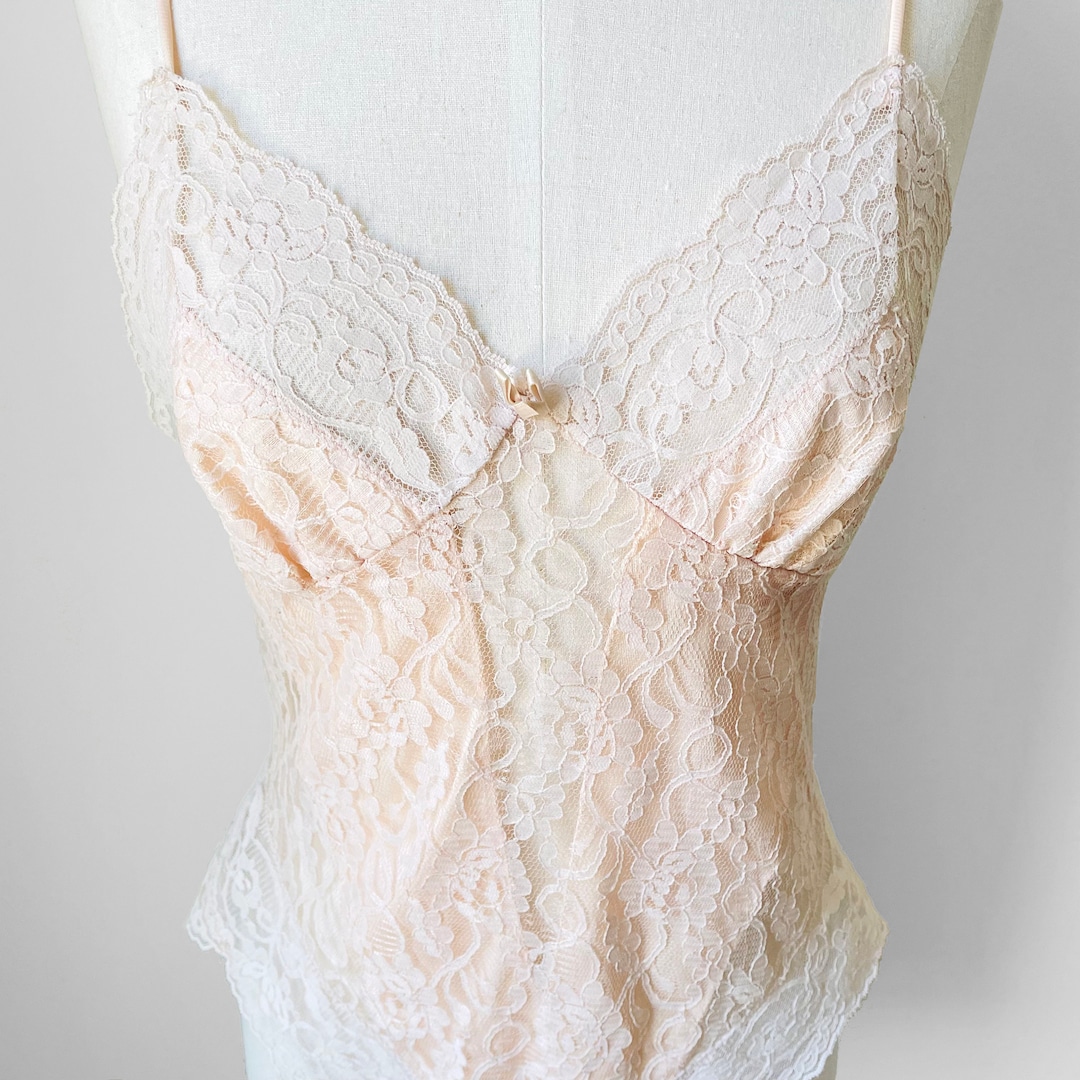 Vintage, 70s, 1970s, Pink, Lace, One-piece, Bodysuit - Sz. S - Etsy