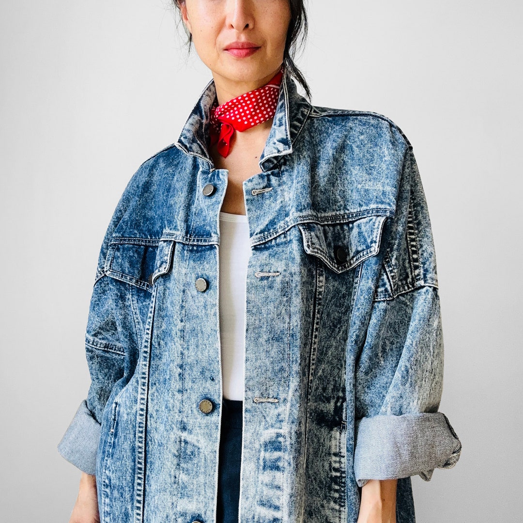 Vintage, 80s, 1980s, Made in Canada, Dark Wash, Acid Wash, Oversized ...