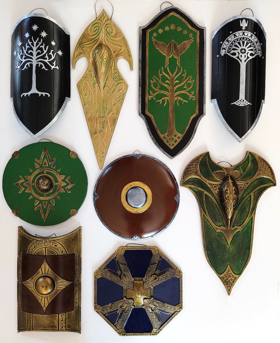 Mini Shield Collection (4 Pcs) Wall Decor, Tolkiens, Birthday ...