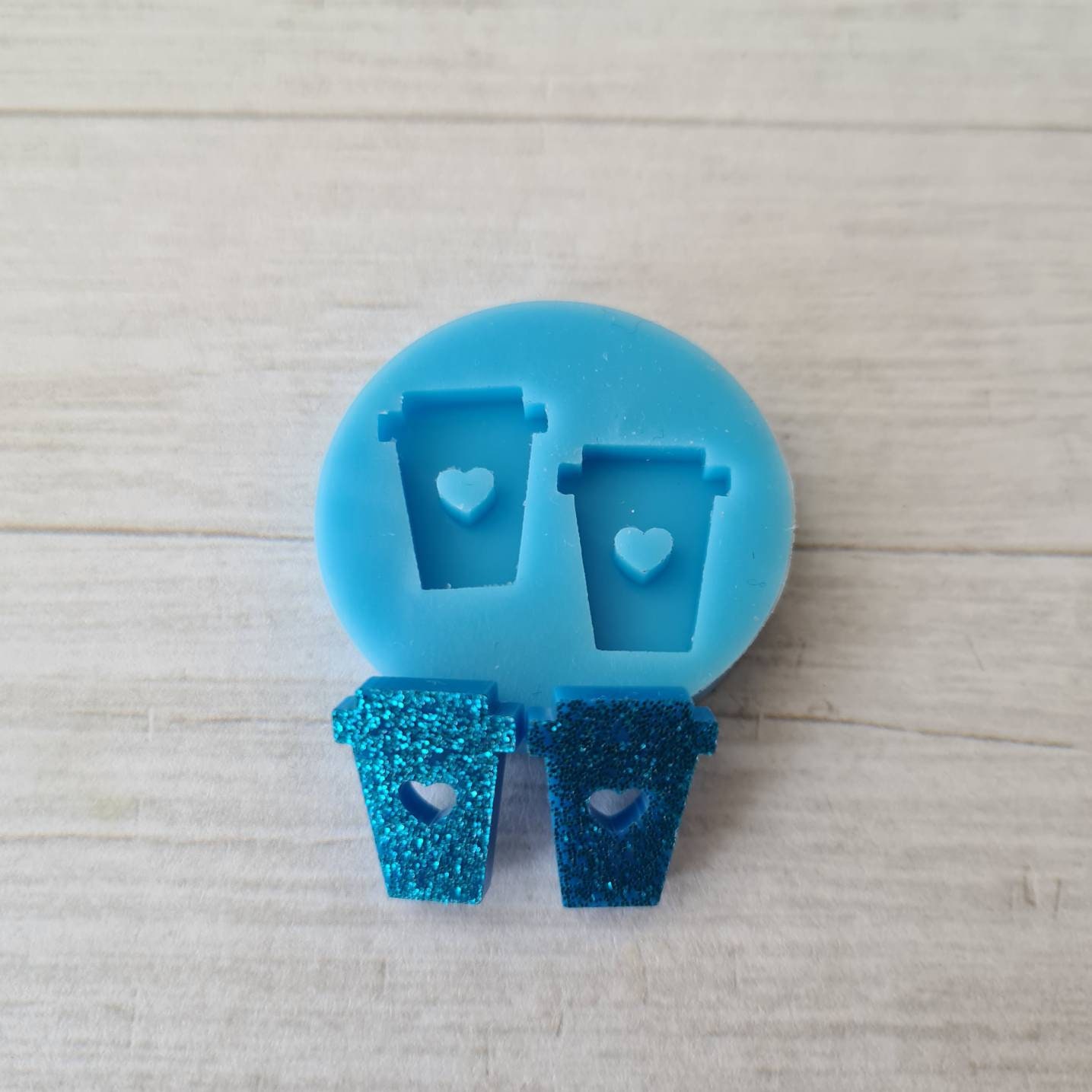 Resin Silicone Mold - 15mm Coffee Cup Mold, Coffee Lovers, Flexible ...