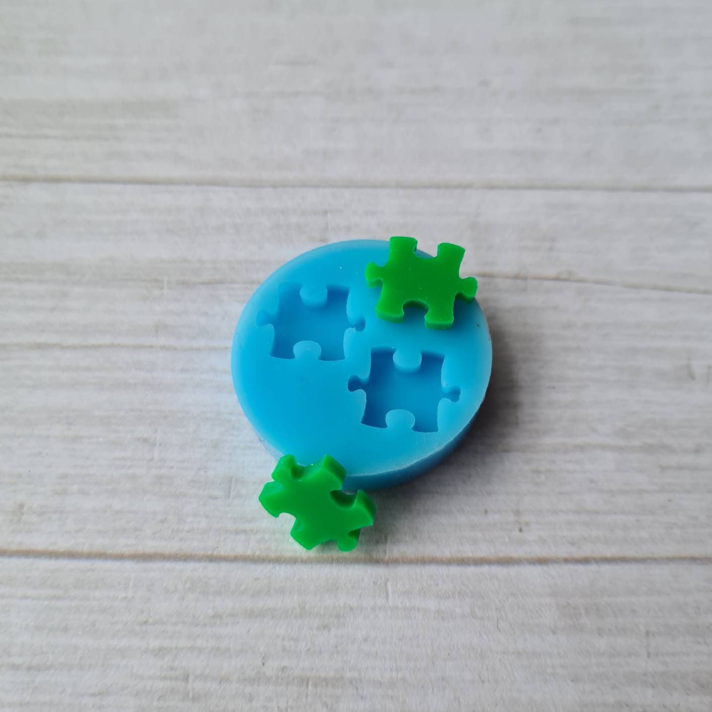 Resin Silicone Mold - 12mm Puzzle Piece Mould, Jigsaw Mold, Flexible ...