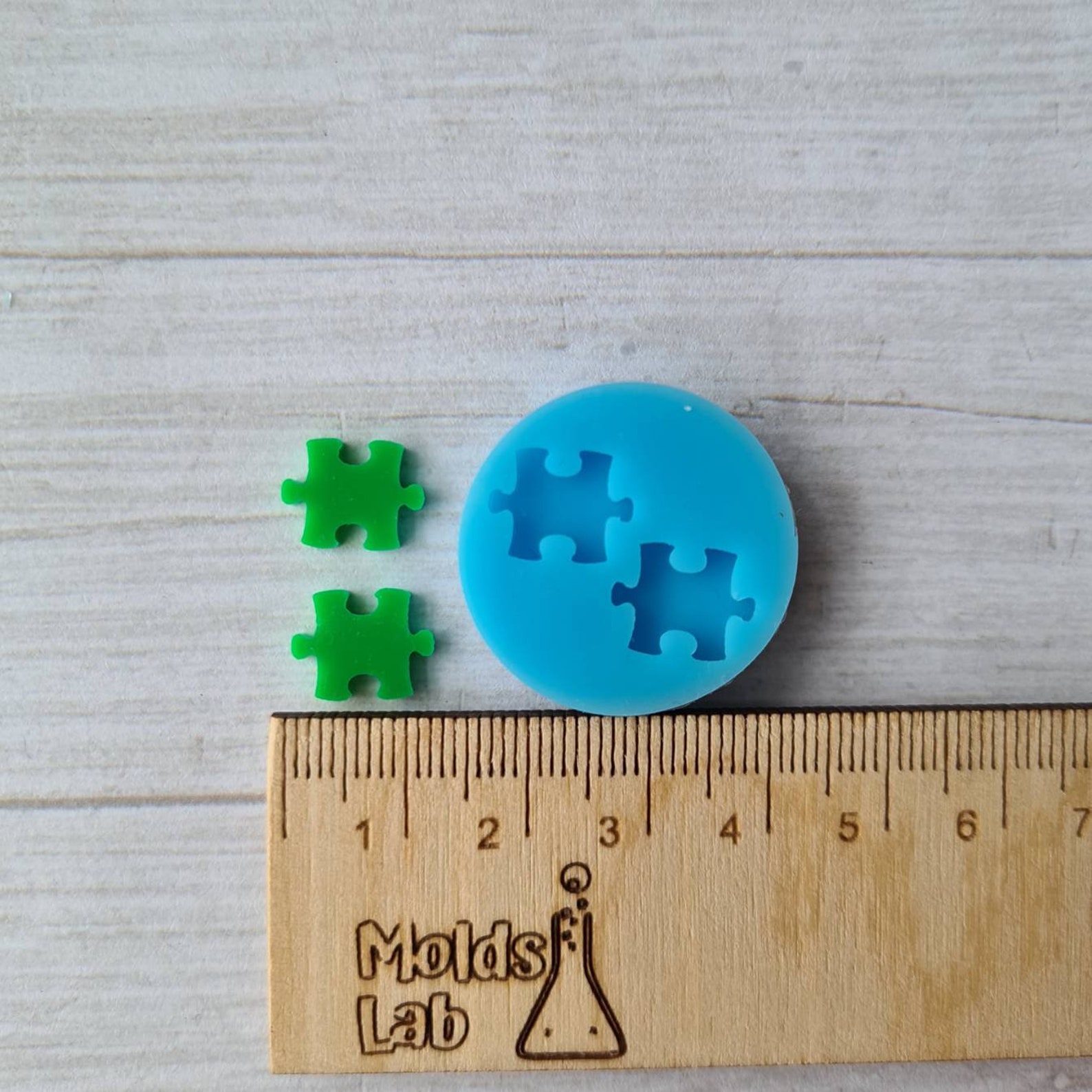 Resin Silicone Mold - 12mm Puzzle Piece Mould, Jigsaw Mold, Flexible ...