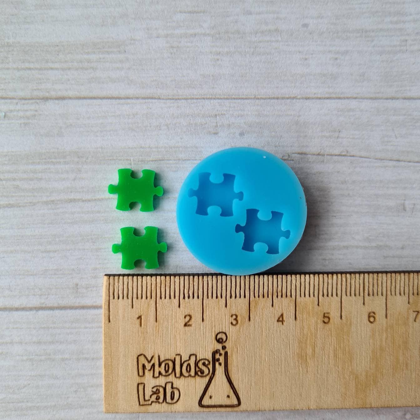 Resin Silicone Mold - 12mm Puzzle Piece Mould, Jigsaw Mold, Flexible ...