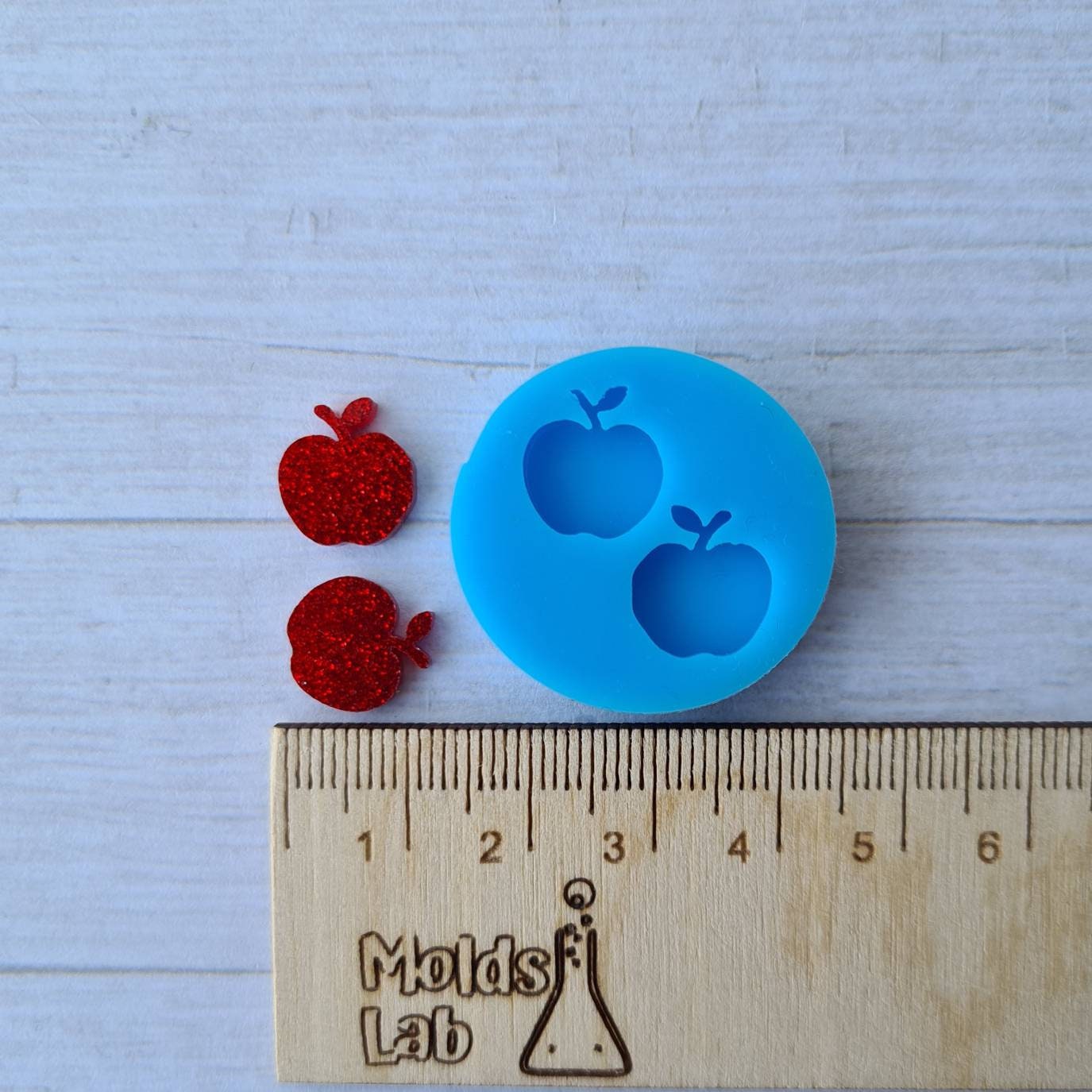 Resin Silicone Mold 12mm Apple Stud Earrings Mold Flexible - Etsy