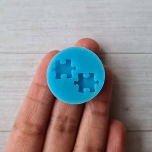 Resin Silicone Mold - 12mm Puzzle Piece Mould, Jigsaw Mold, Flexible ...