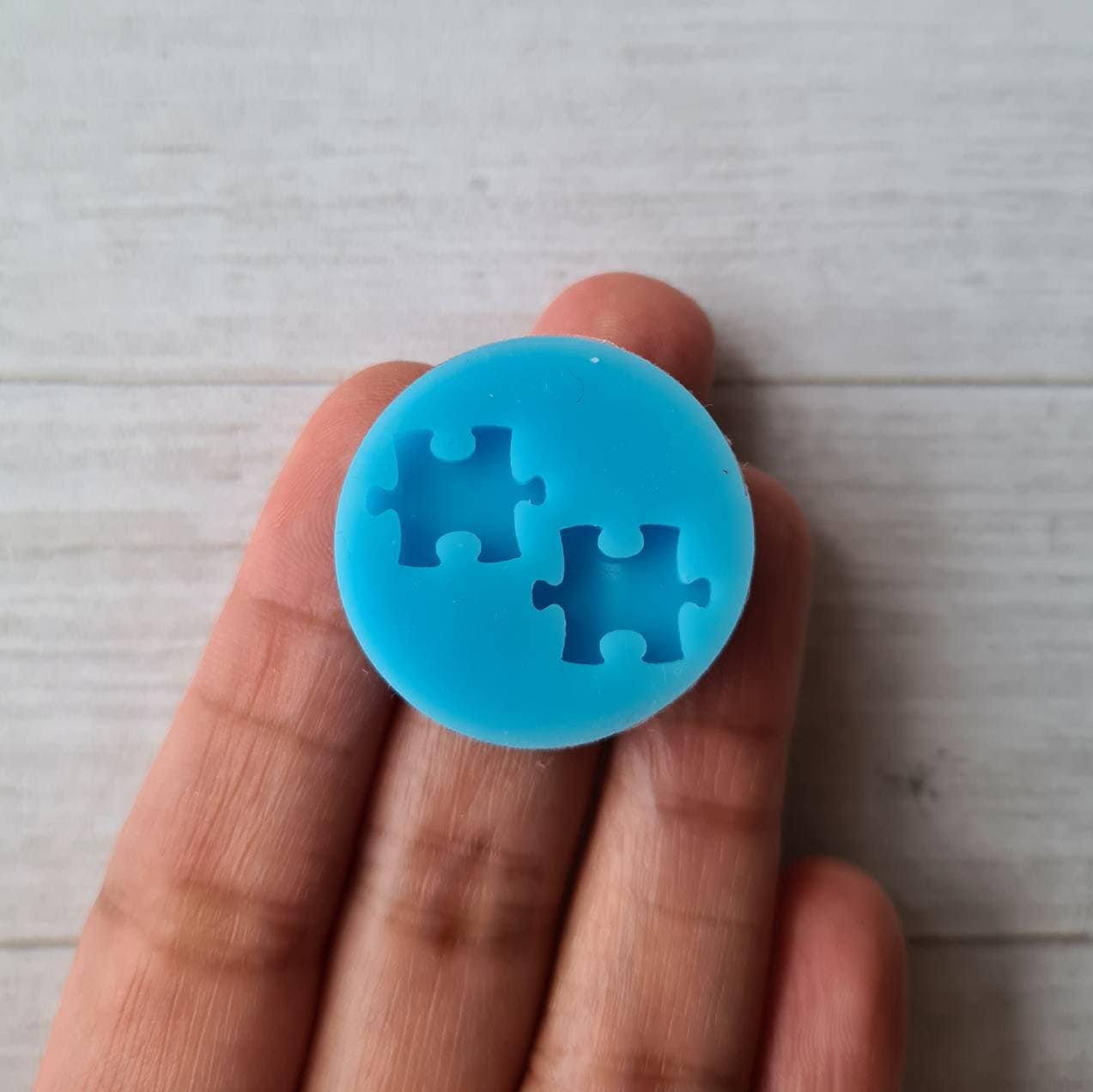 Resin Silicone Mold - 12mm Puzzle Piece Mould, Jigsaw Mold, Flexible ...