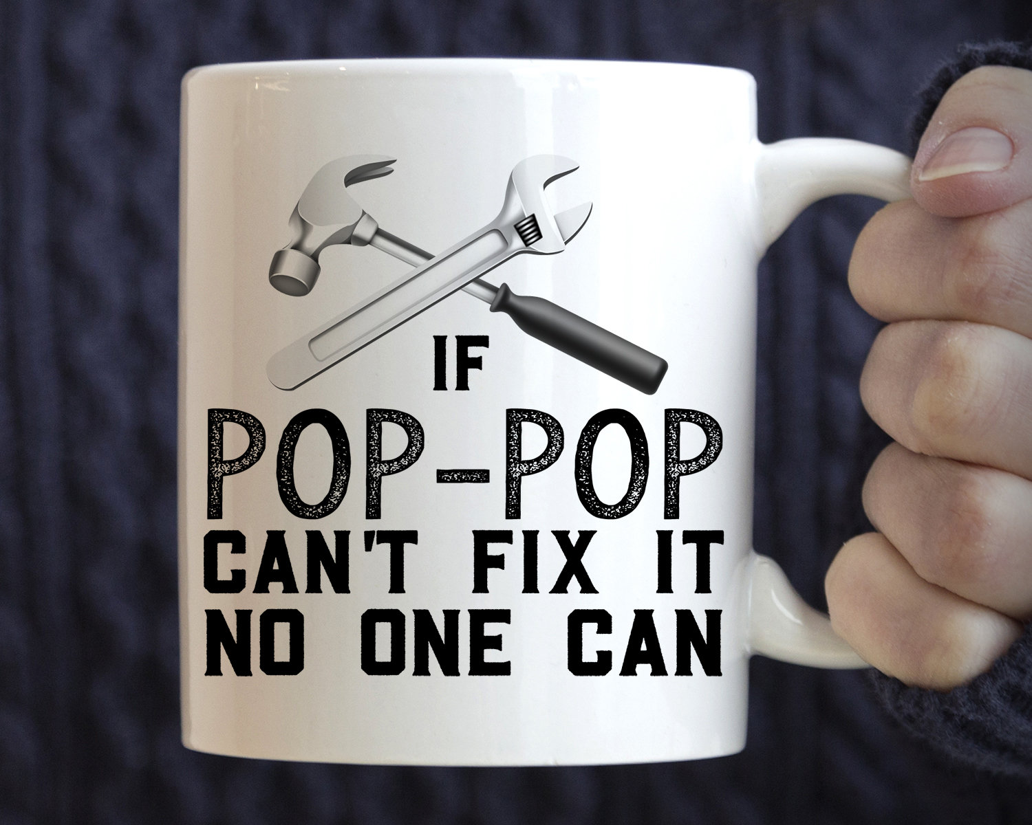 Pop Pop Gift If Pop-pop Can't Fix It No One Can Mug Pop - Etsy