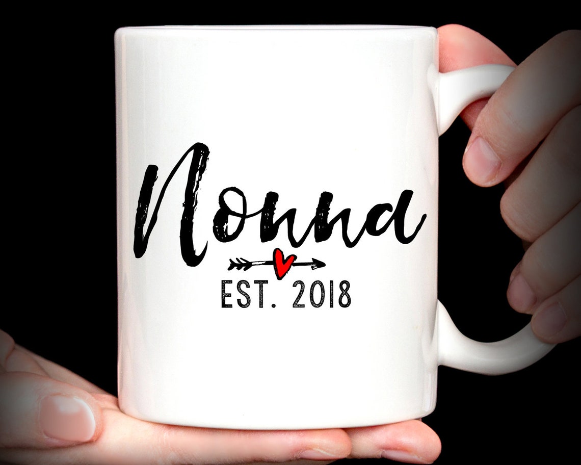 Personalized Custom Nonna Established 2018 2019 Mug, Nonna Mug, Nonna ...