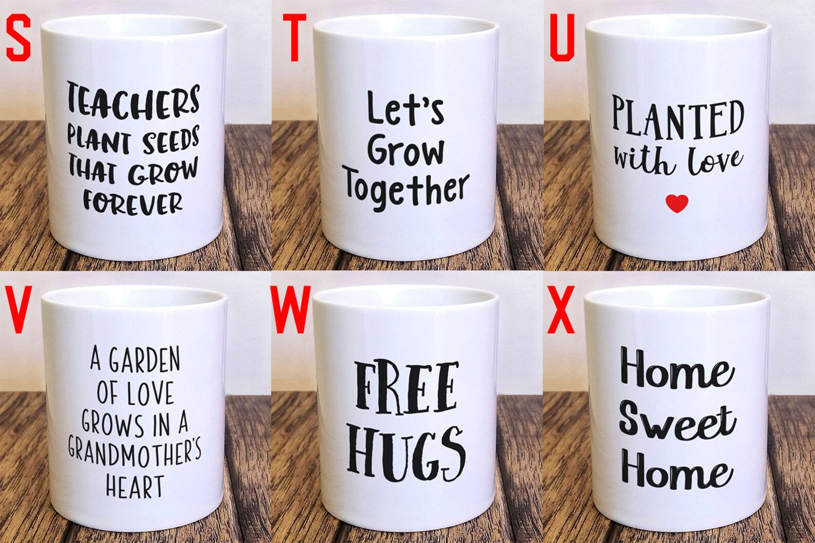 Planter Gift Small Succulent Planter White Ceramic Planter | Etsy