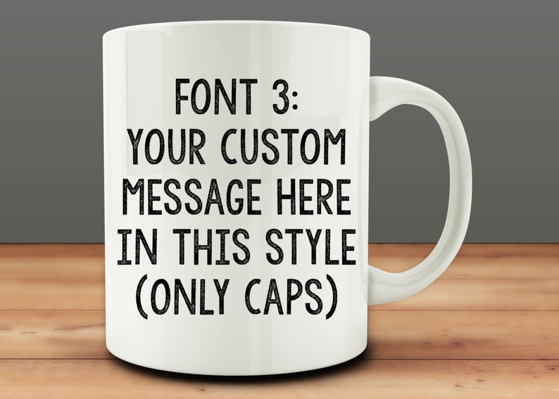 Personalized Custom Message Coffee Mug Personalize Mug With - Etsy