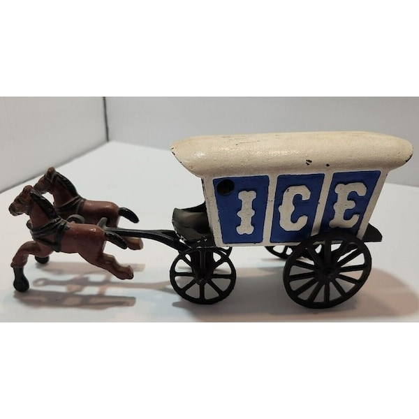 Cast Iron Ice Wagon - Etsy