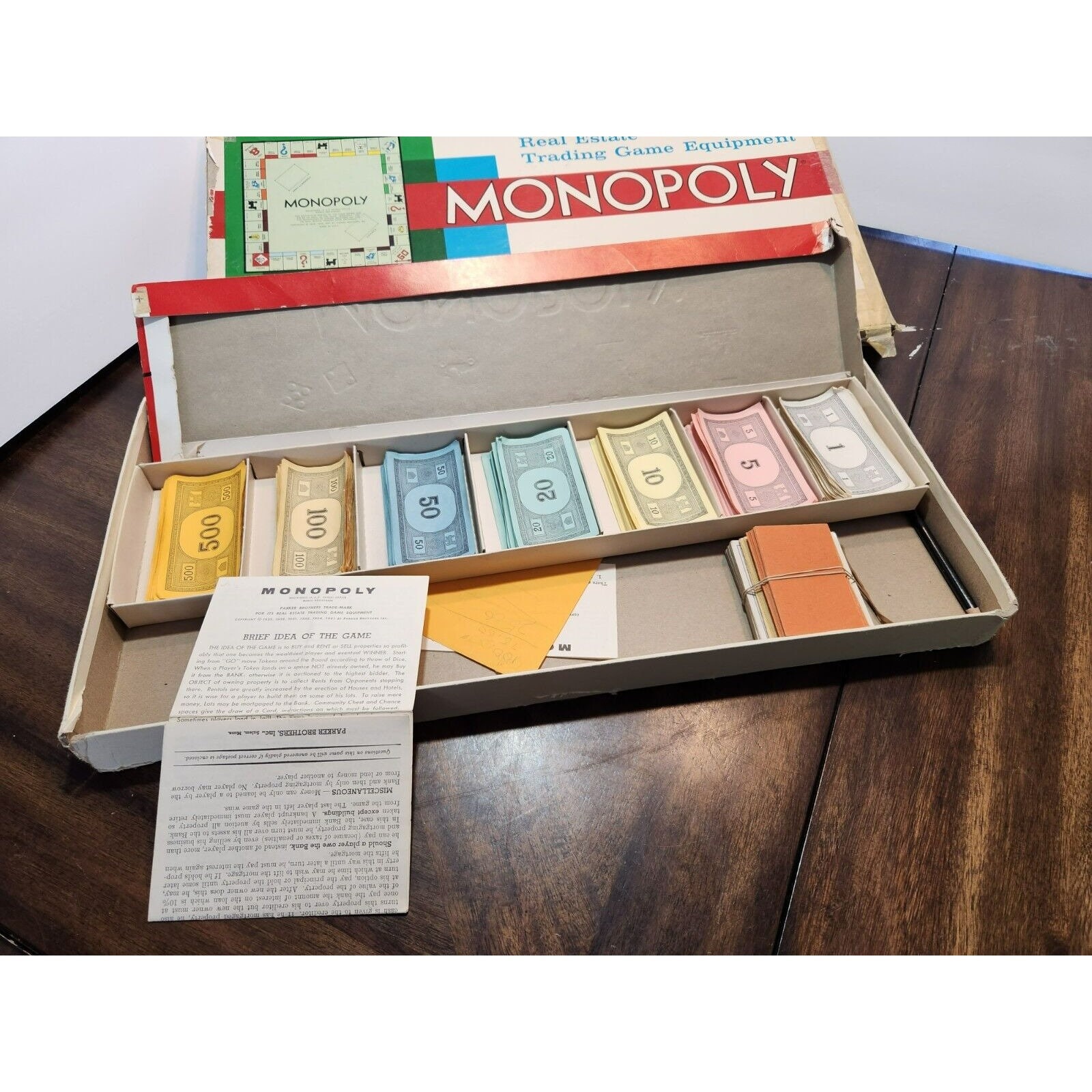 1961 Vintage Monopoly Board Game Complete With Box Parker Brothers - Etsy