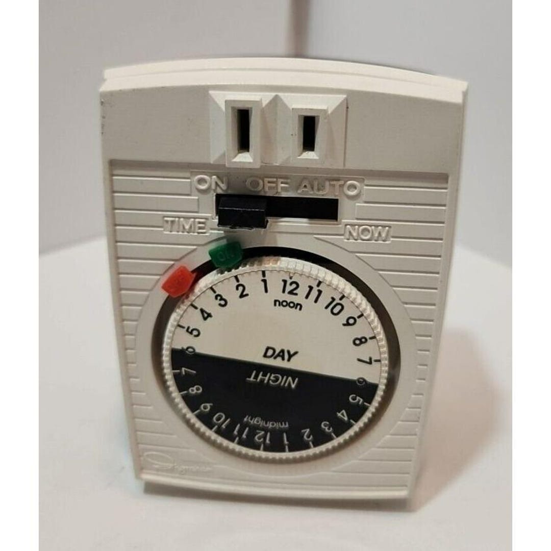 Ingraham Heavy Duty 24 Hour Appliance Timer 12-010 Black & White Tested ...