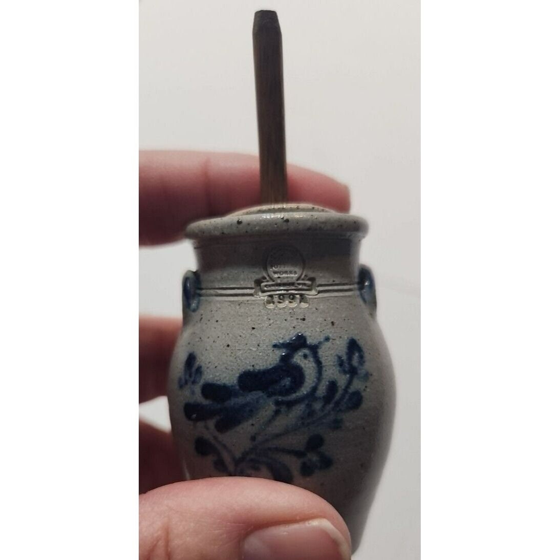 Vtg 1991 Rowe Pottery Dollhouse Miniature Salt Glazed Bird - Etsy