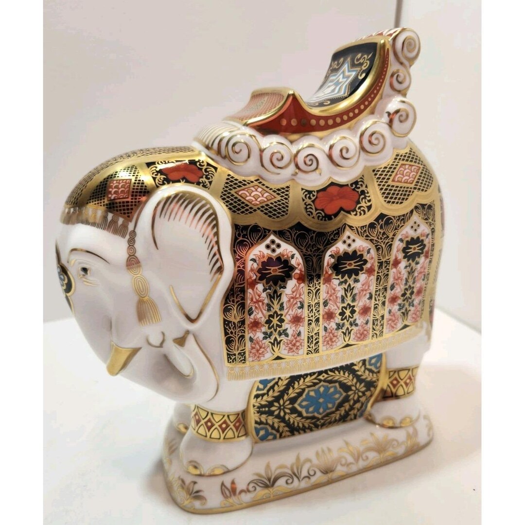 Rare Royal Crown Derby Signature Edition for Gumps Elephant 4/100 Hugh ...