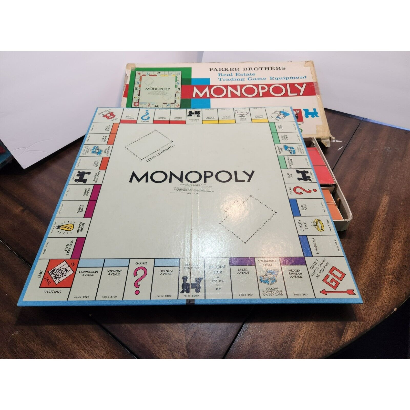 1961 Vintage Monopoly Board Game Complete With Box Parker - Etsy